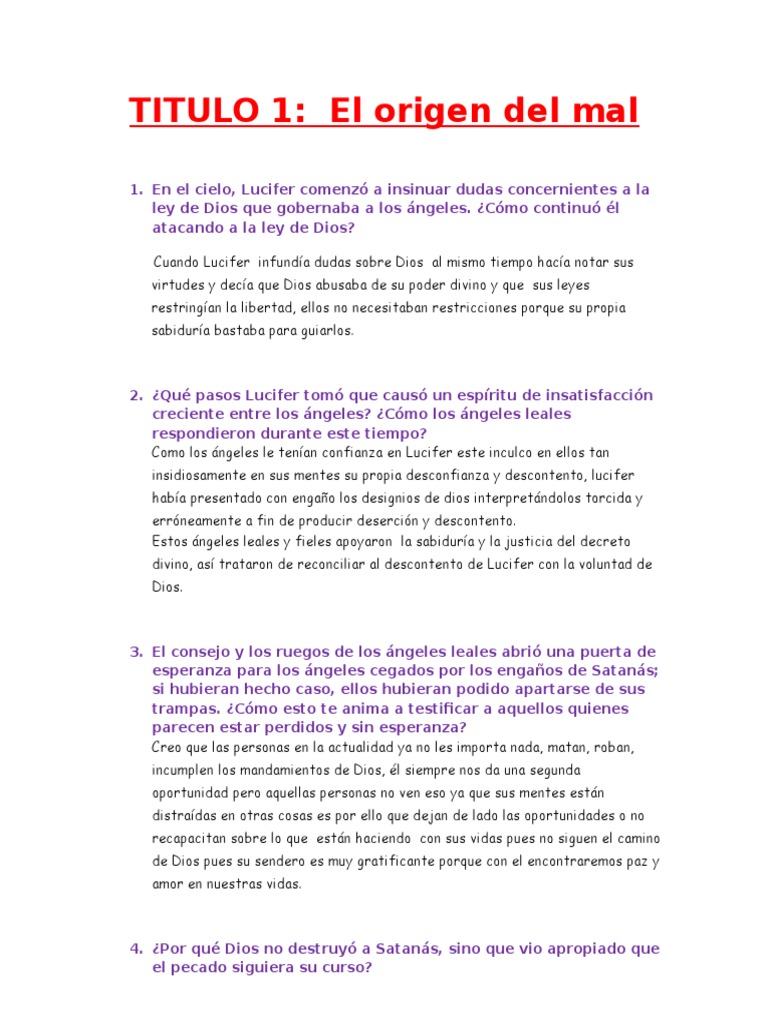 Los mandamientos de Lucifer y el mal | PDF | Lucifer | Pecado