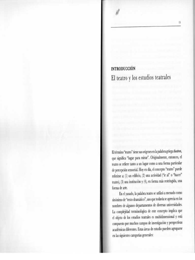 Christopher Balme - Introducción - El Teatro y Los Estudios Teatrales ...