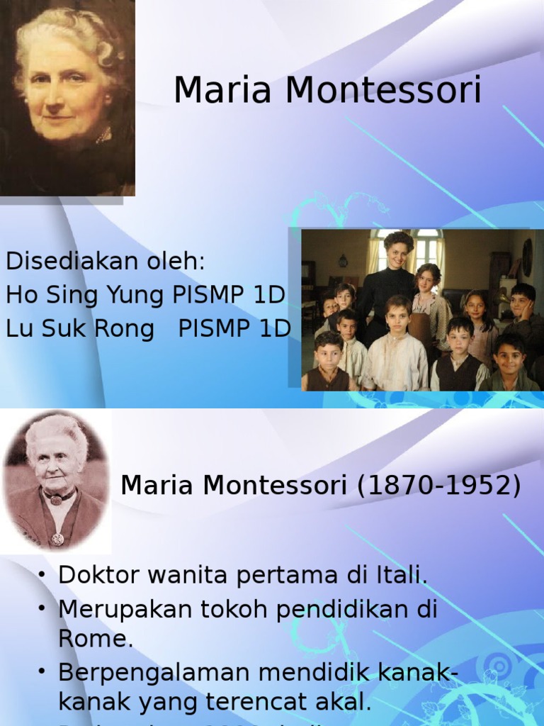 Maria Montessori | PDF
