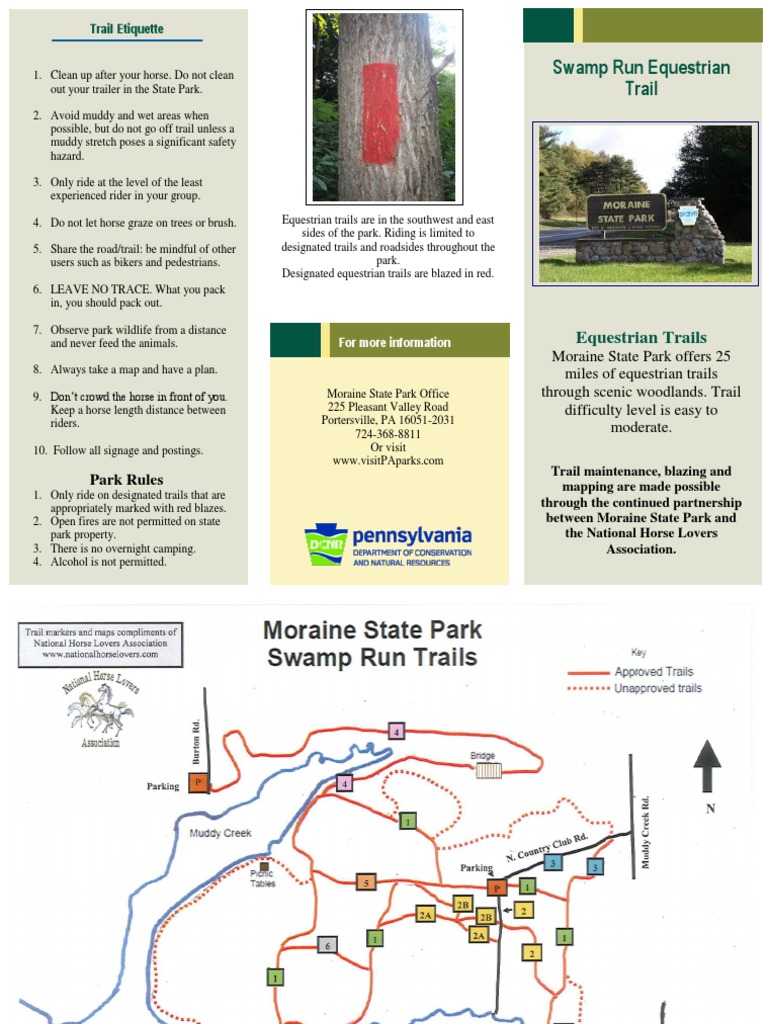 Mora Brochure Equestrian Swamp Run Trail Draft 09-21-16 | PDF