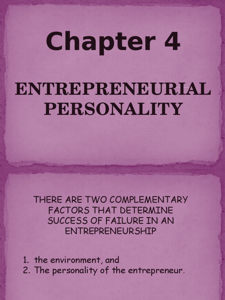 Chapter 4 | PDF | Entrepreneurship | Employment