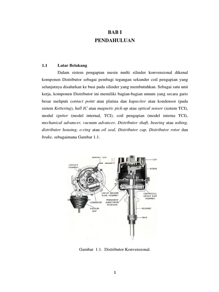Sistem Pengapian Tanpa Distributor Mobil | PDF