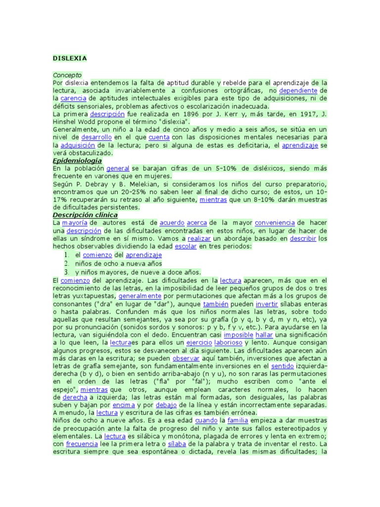 DISLEXIA EJERCICIOS