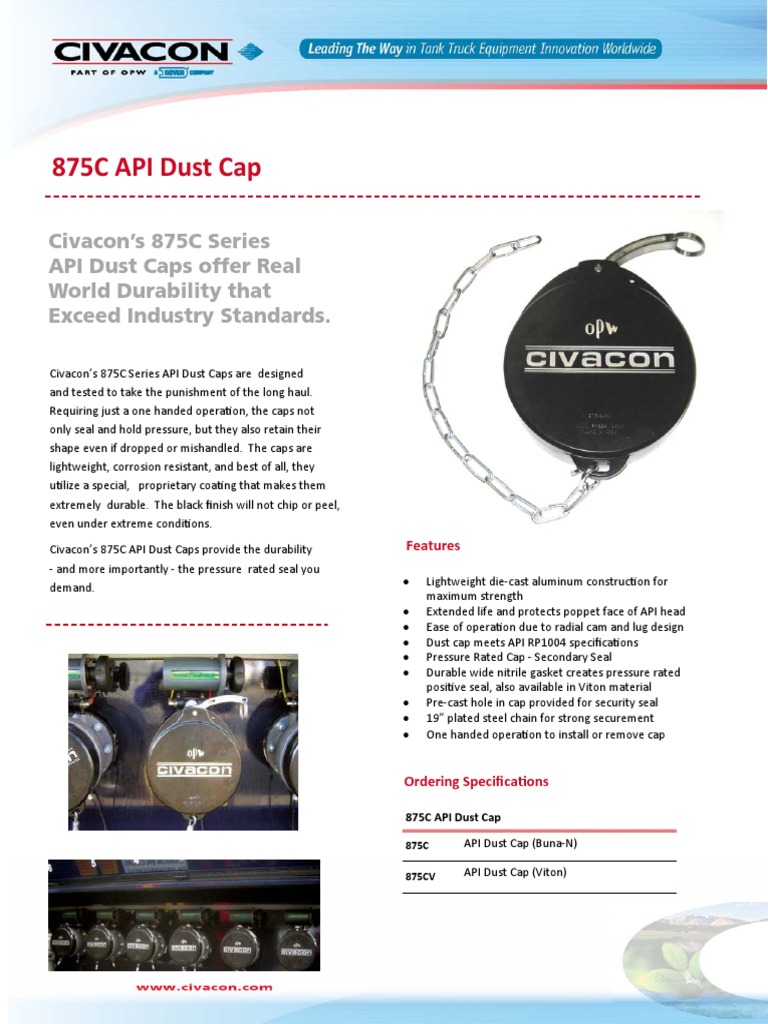 CivaCon - API Dust Cap
