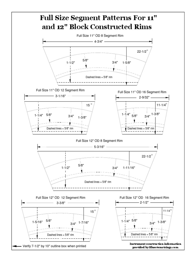 Blue Stem Banjo Rim Segment Guide | PDF