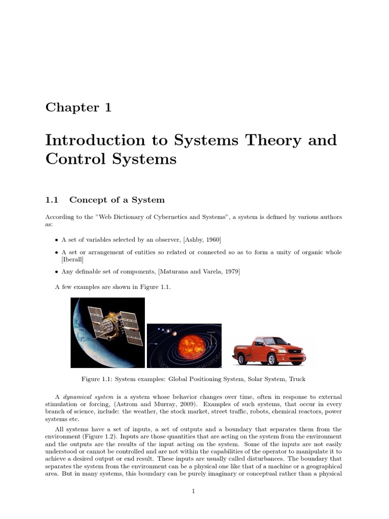Systems Theory | PDF | Control Theory | Systems Theory