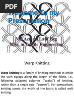 Warp Knitting | PDF | Knitting | Textiles