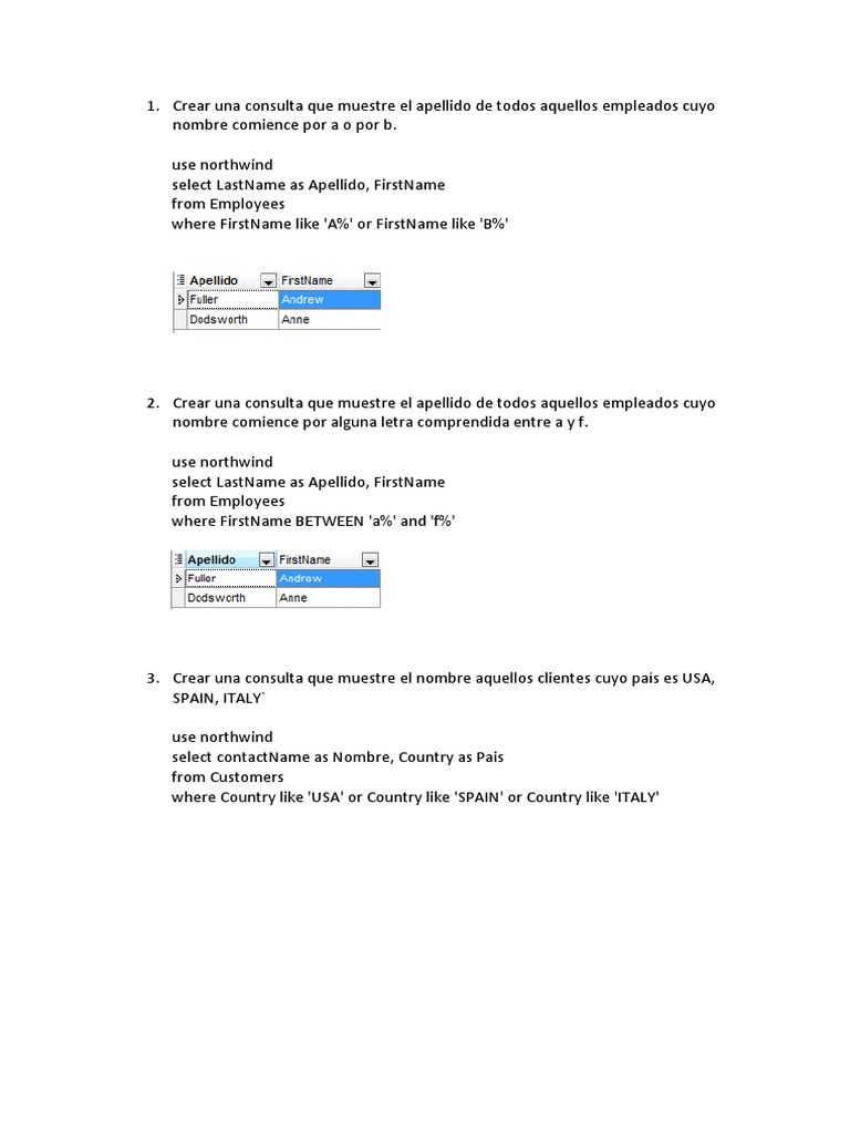 Ejercicios - de - Repaso - 1 - SQL | PDF | SQL | Bases de datos