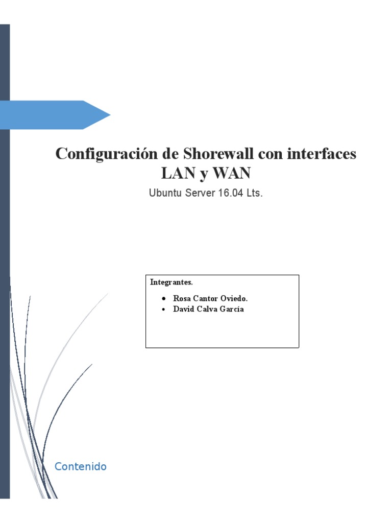 Configuración de Shorewall | PDF | Protocolos de internet | Cortafuegos ...