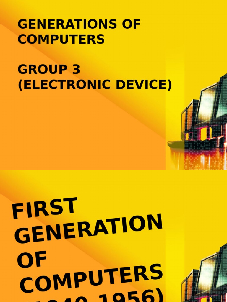 Generations of Computer | PDF | Integrated Circuit | Manufactured Goods