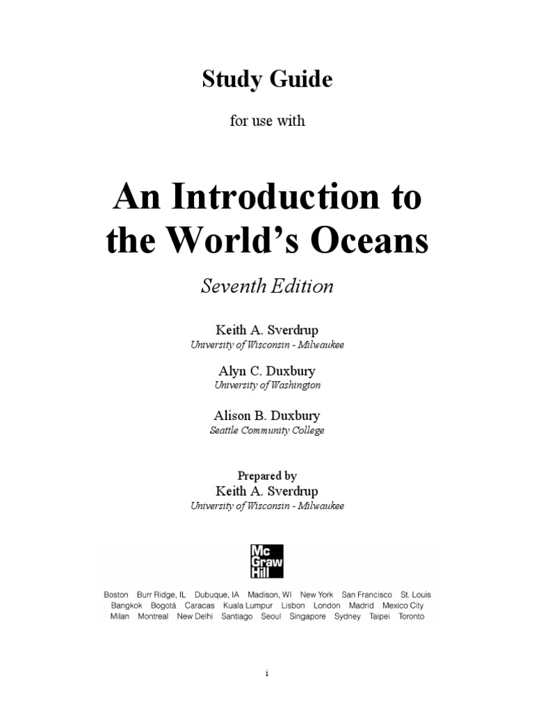 An Introduction To The World's Oceans: Study Guide | PDF | Oceanography ...