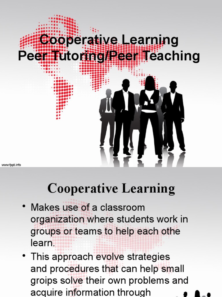 Cooperative Learning and Peer Tutoring | PDF | Tutor | Learning