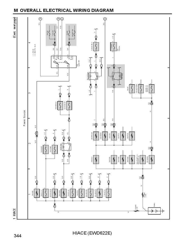Toyota Hiace Electrical Wiring Diagram | PDF | Throttle | Fuel Injection