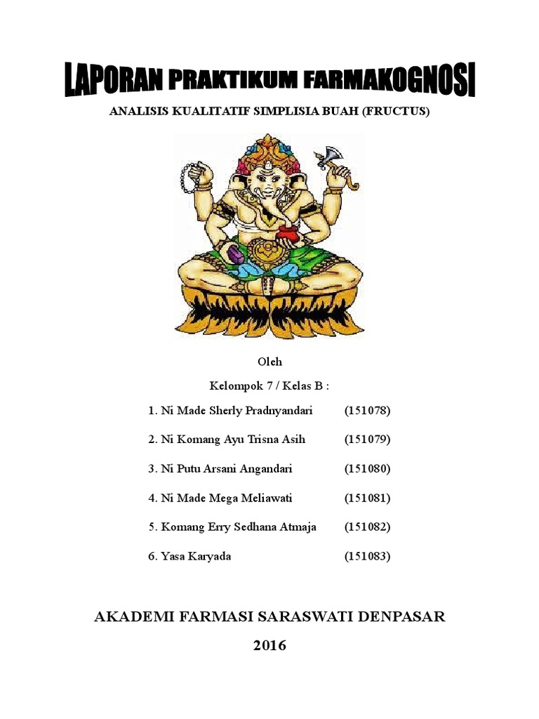 Analisis Simplisia Buah Fructus | PDF | Kesehatan Holistik