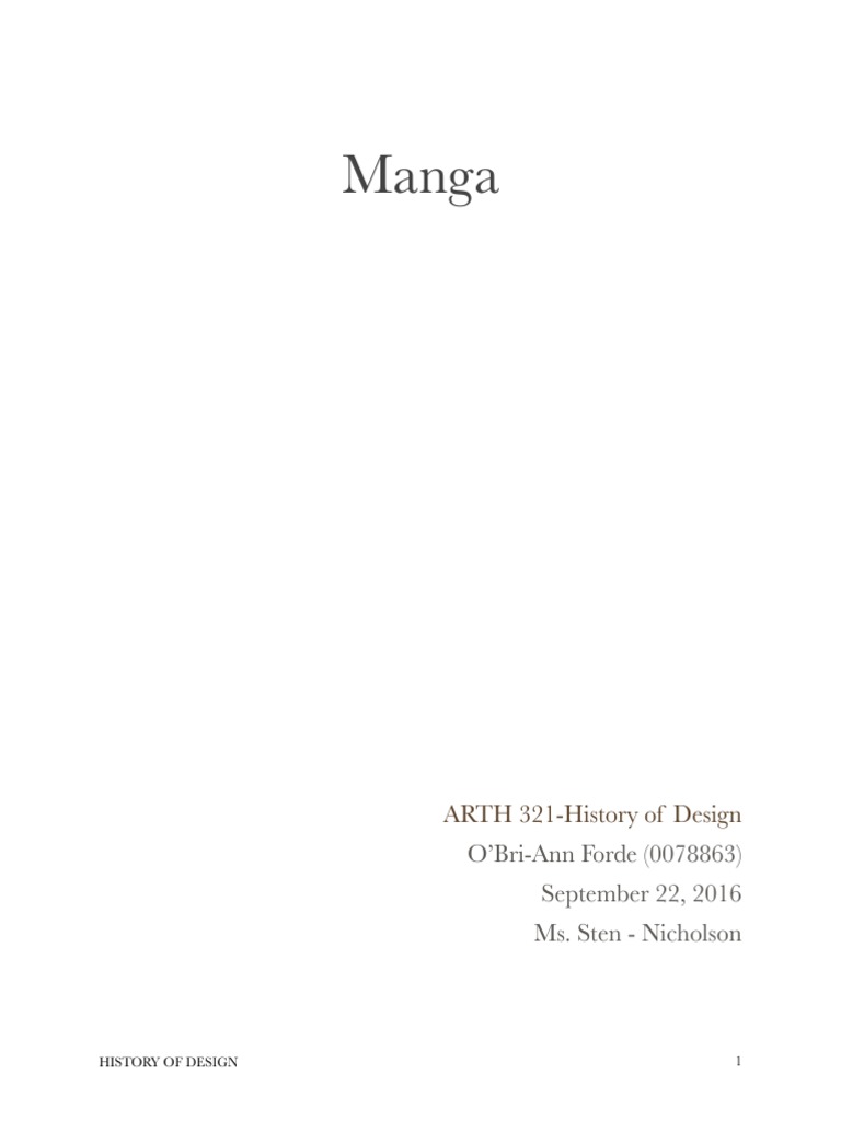 Manga | PDF | Manga | Japanese Art