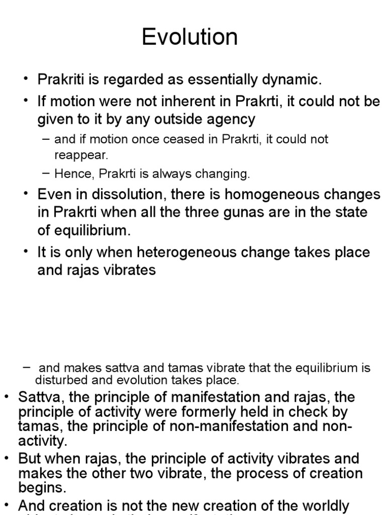 Sankhya Evolution | PDF | Indian Religions | Hindu Philosophy