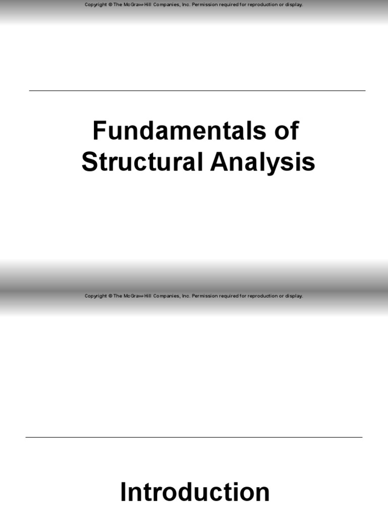 Fundamentals of Structural Analysis | PDF