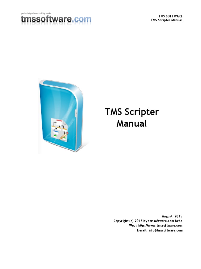 Tms Scripter Manual Pdf Subroutine Scripting Language