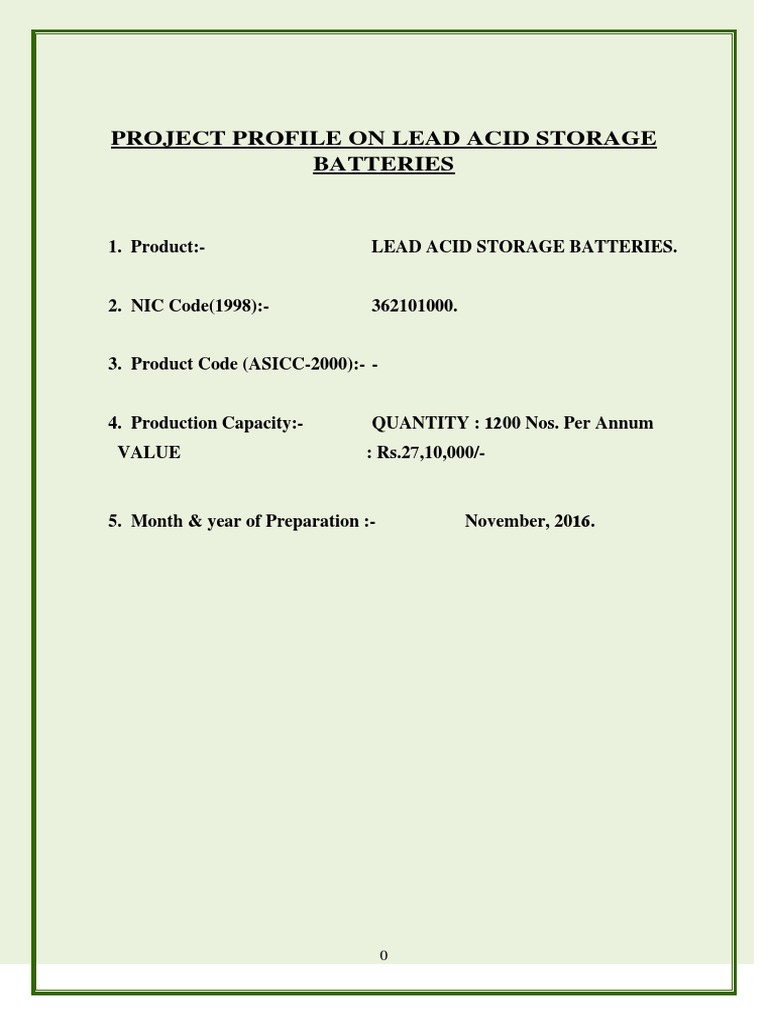 Lead Acid Storage Batteries | PDF