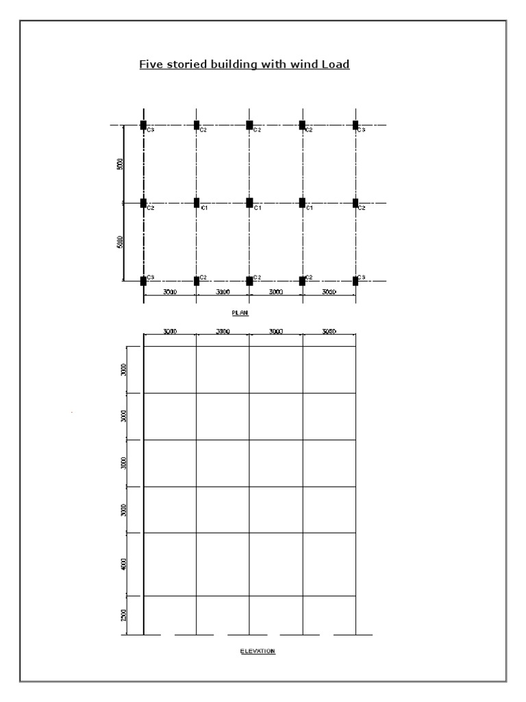 Wind Example-R | PDF | Beam (Structure) | Column