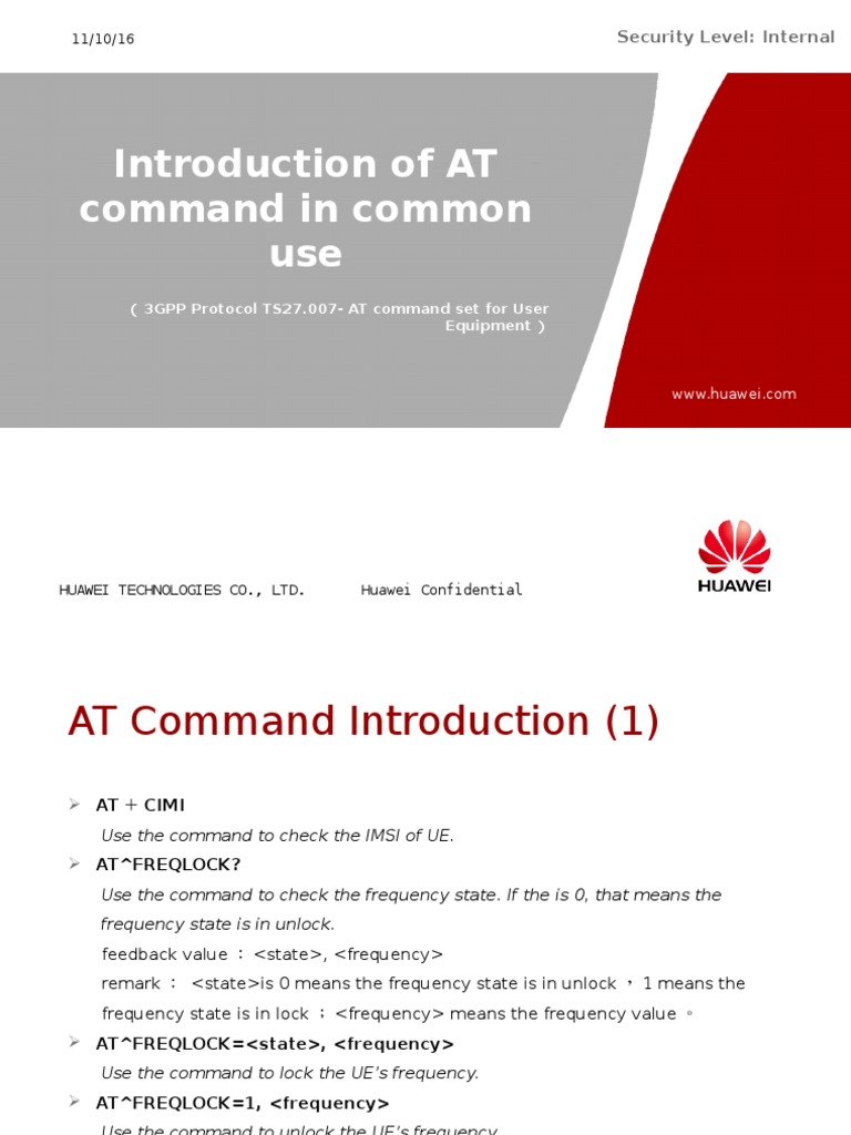 An Introduction to Common AT Commands for Configuring User Equipment Network Settings and ...