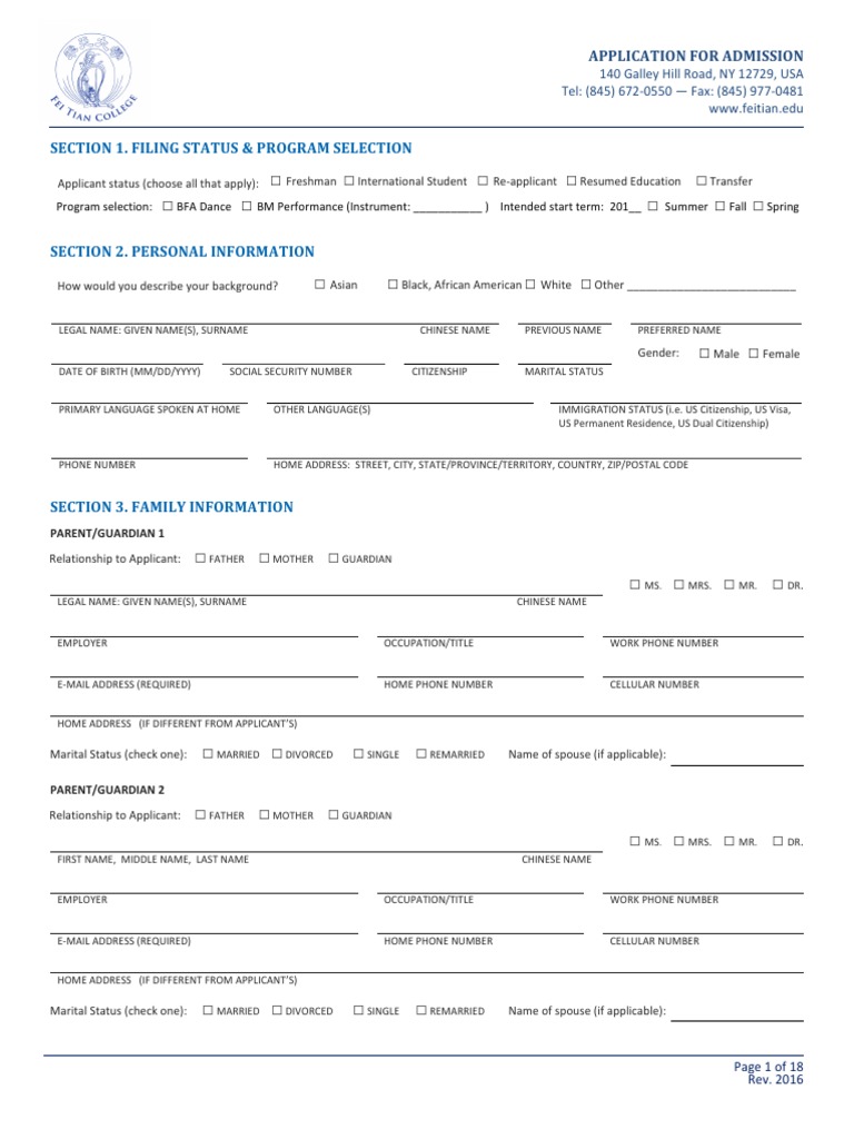 FTC Application | PDF | University And College Admission | Test ...