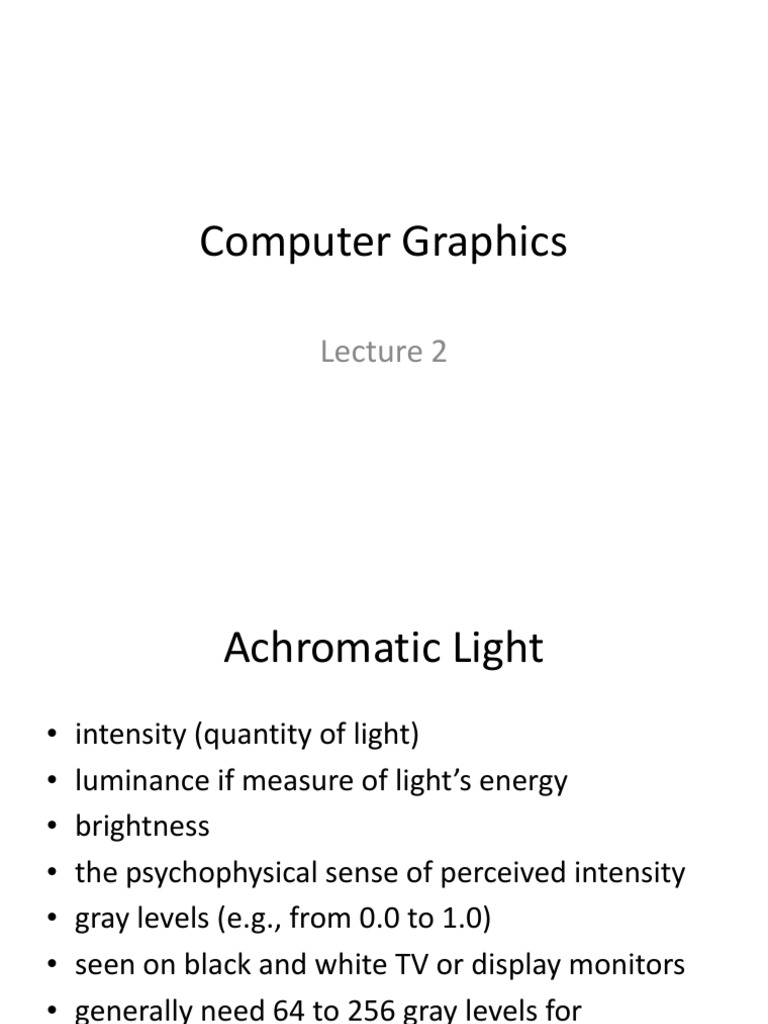 Computer Graphics | PDF | Pixel | Computer Graphics
