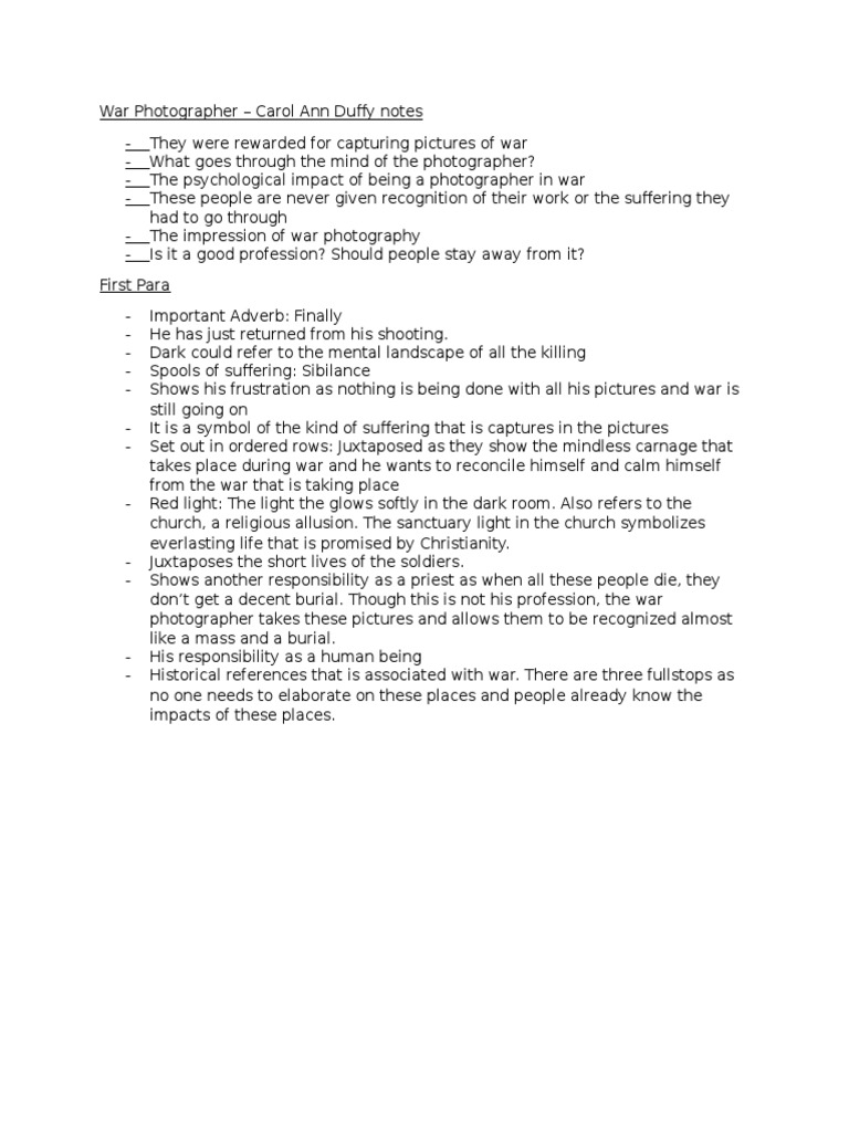 War Photographer | PDF