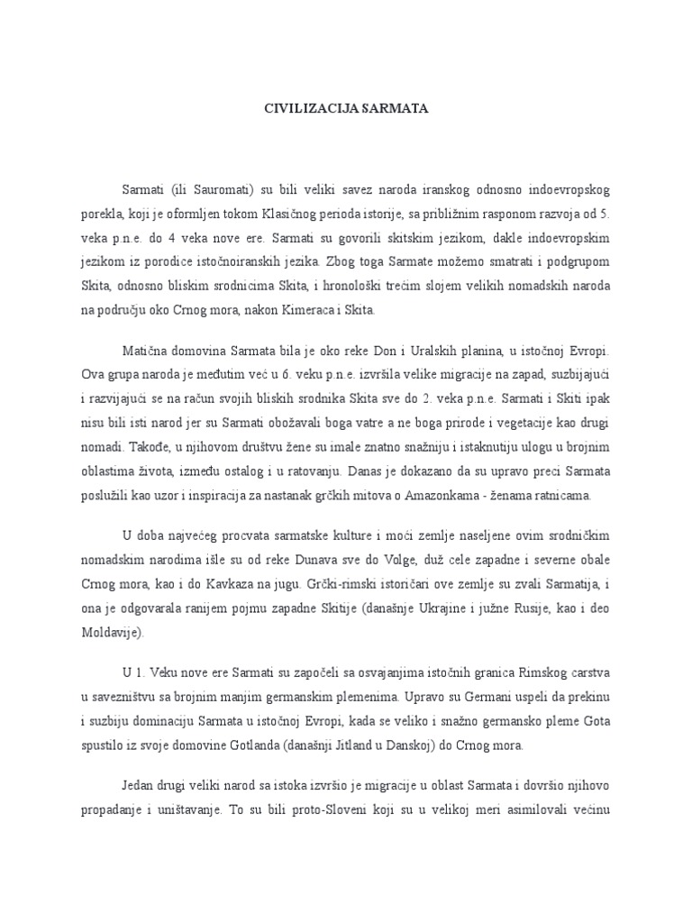 Sarmati | PDF