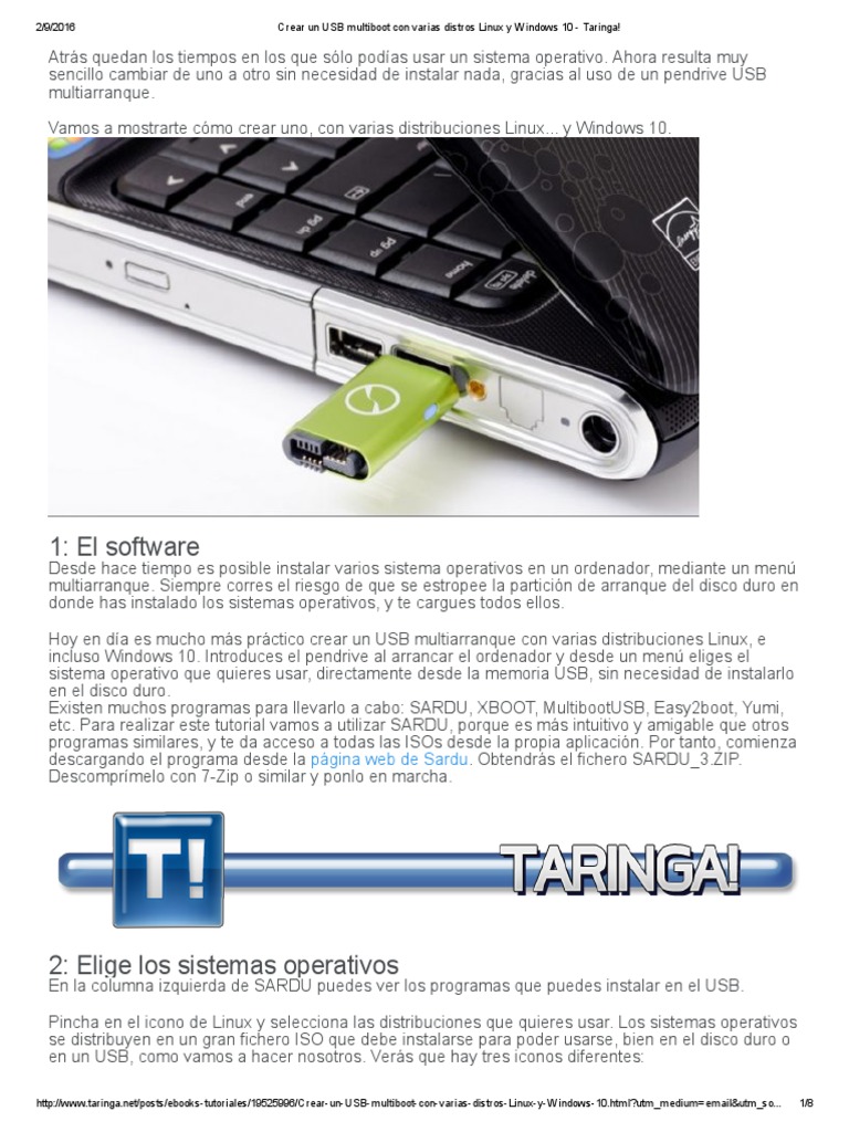 Guía USB Multiboot Linux y Windows | PDF | Distribución de Linux | Windows 10