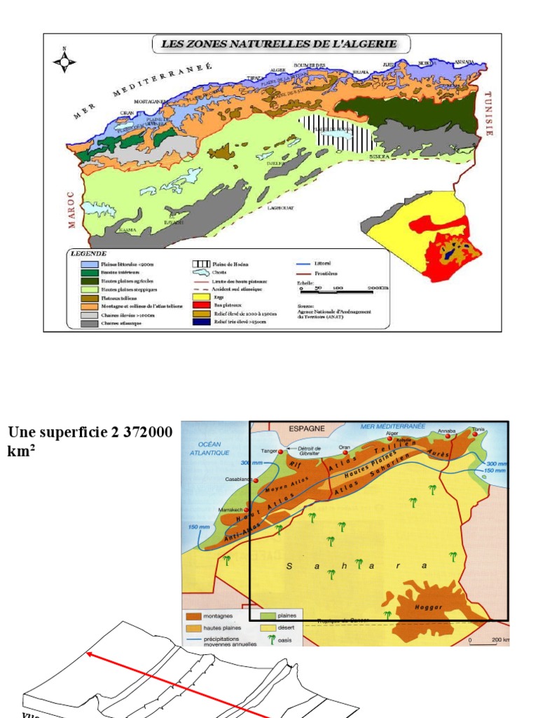 Relief Algerie | PDF | Sahara | Algérie