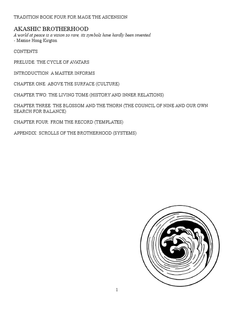 Akashic Brotherhood 4 Print | PDF | Qi | Religion And Belief