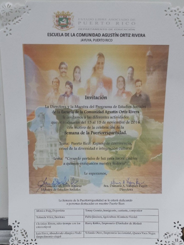 Celebración de La Semana de La Puertorriqueñidad | PDF