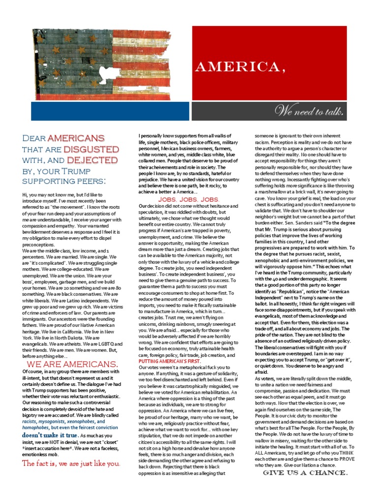 Dear Americans | PDF