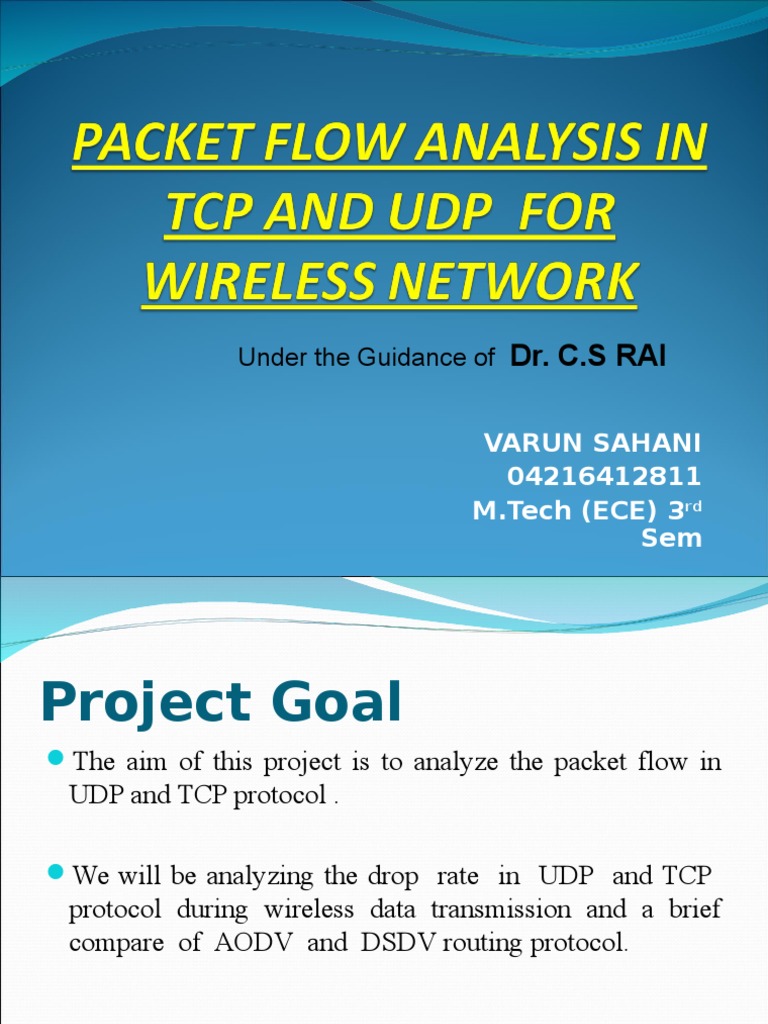 Packet Flow in TCP and Udp | PDF | Transmission Control Protocol ...