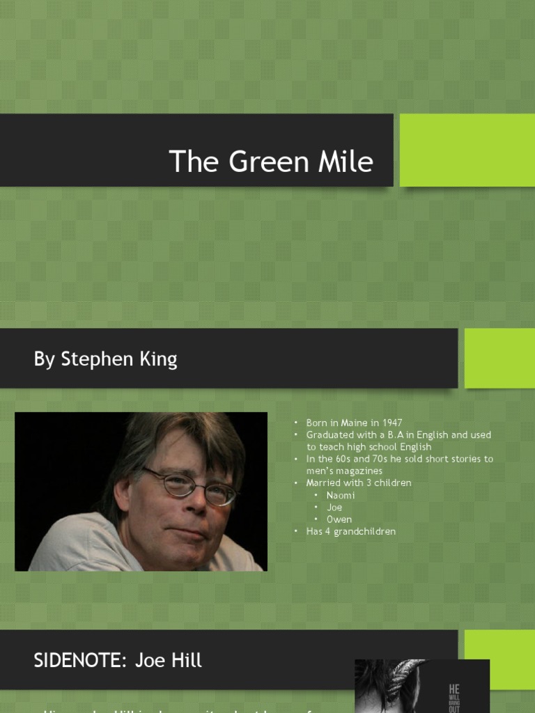 The Green Mile Context | PDF | Stephen King | Crime & Violence
