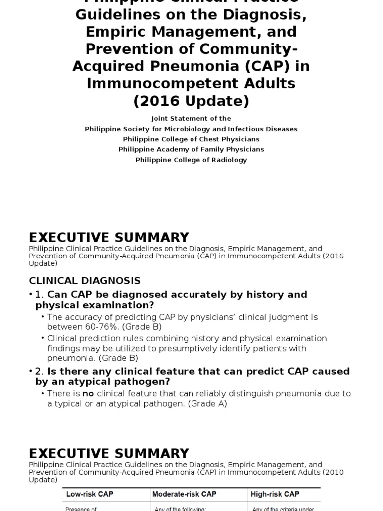 CPG Cap 2010 | PDF | Pneumonia | Radiology