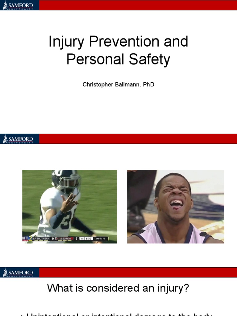 Injury Prevention and Personal Safety | PDF | Preventive Healthcare ...