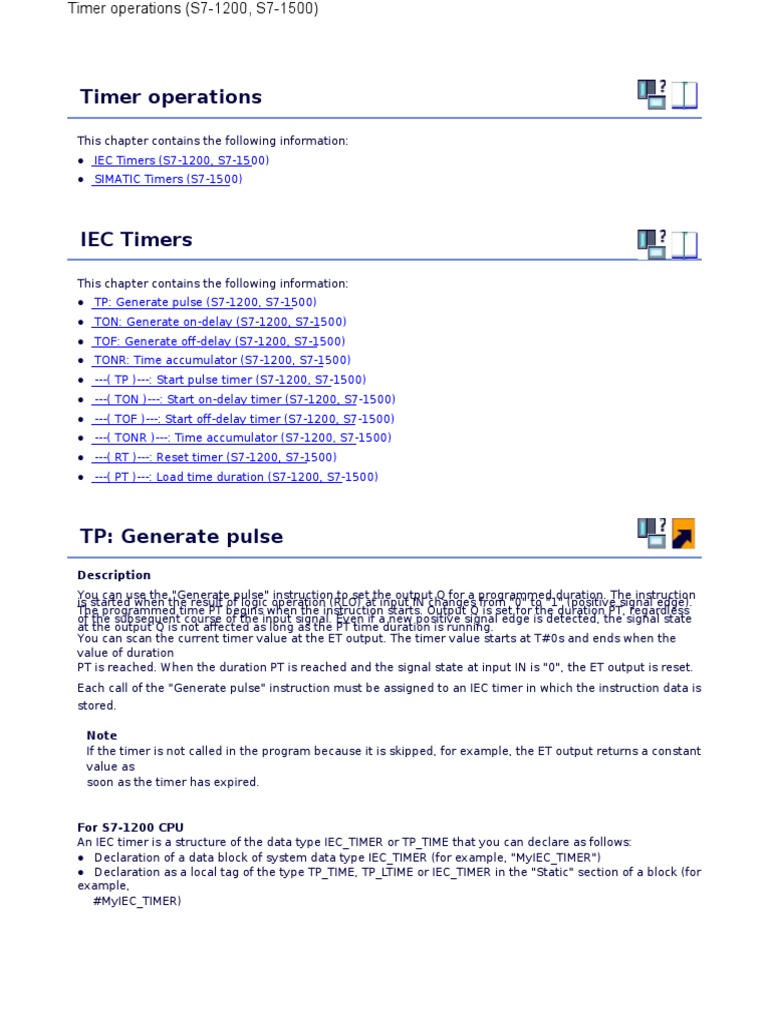 Timer Iec | PDF | Input/Output | Parameter (Computer Programming)