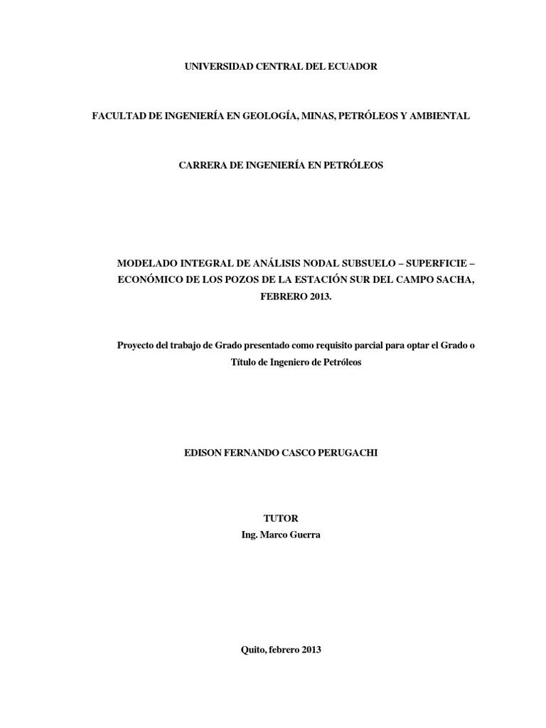 Utiliza Wellflo 2010 | PDF | Ecuaciones | Science