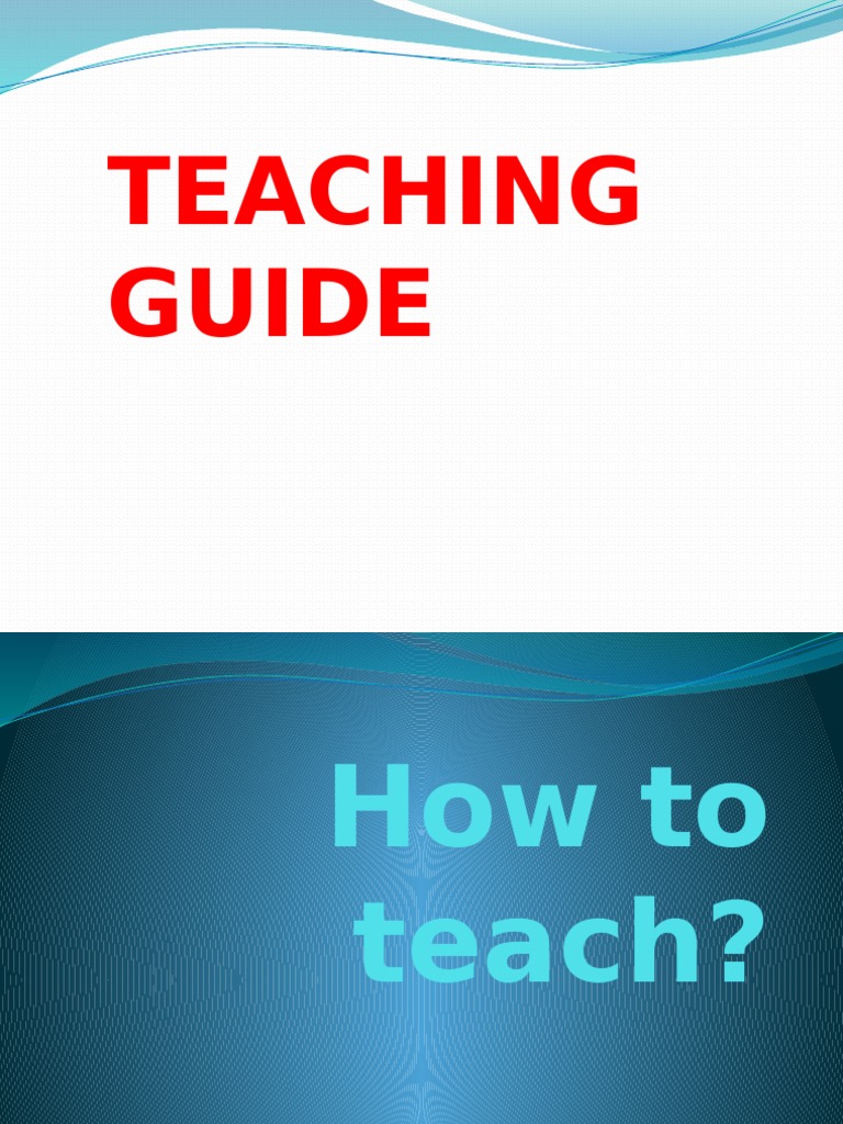 Teaching Guide | PDF | Learning | Epistemology