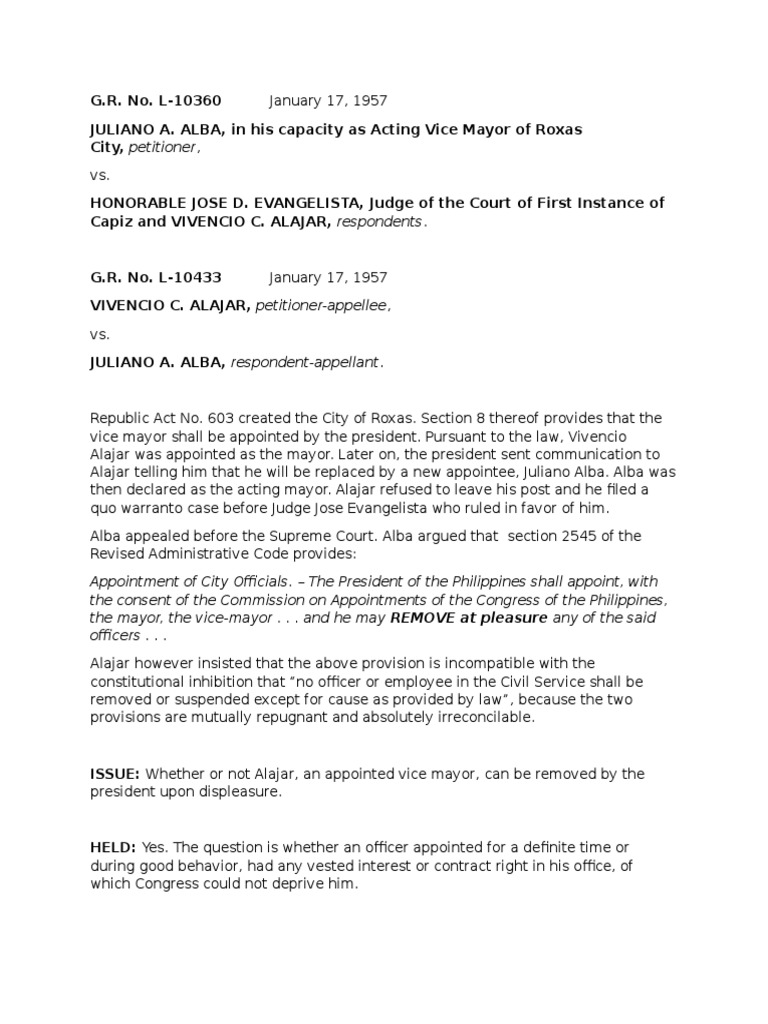 Alba V Evangelista | PDF | President Of The Philippines | World Politics