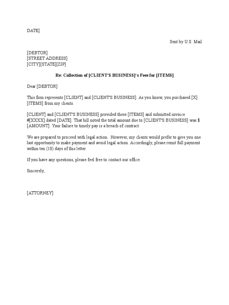 Demand Letter Sample