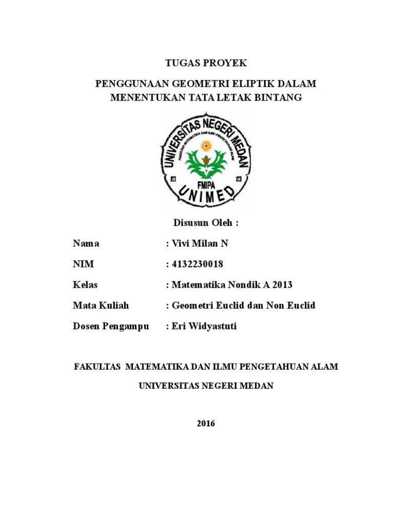 Geometri Eliptik dan Tata Letak Bintang | PDF | Seni | Sains & Matematika