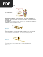 Mga Katutubong Instrumento | PDF