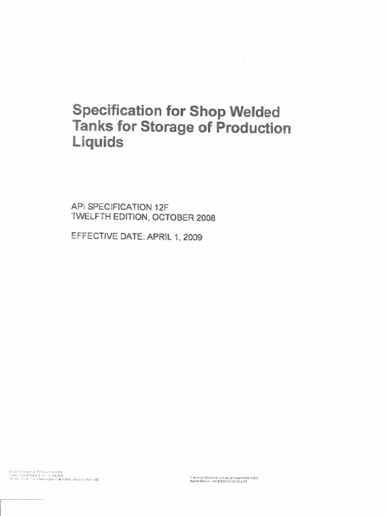 Norma API 12F PDF | PDF