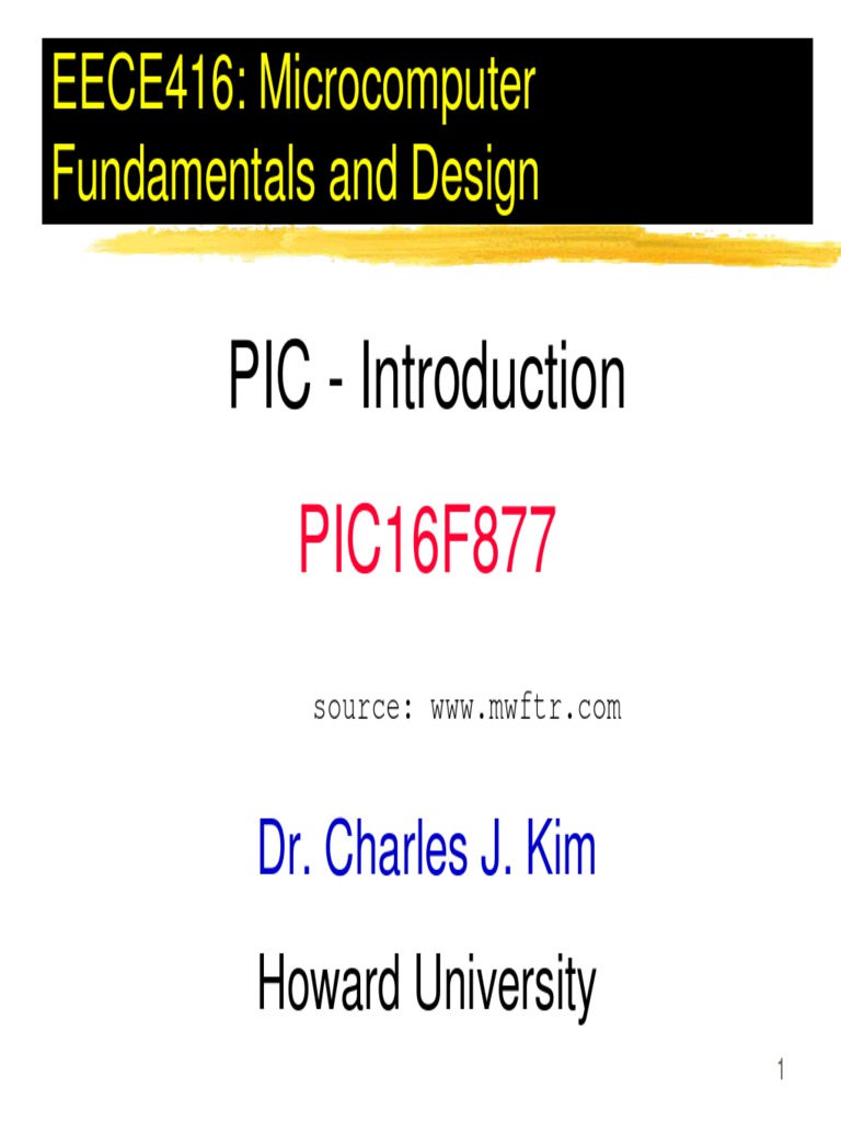 PIC16F877 Microcontroller Overview | PDF
