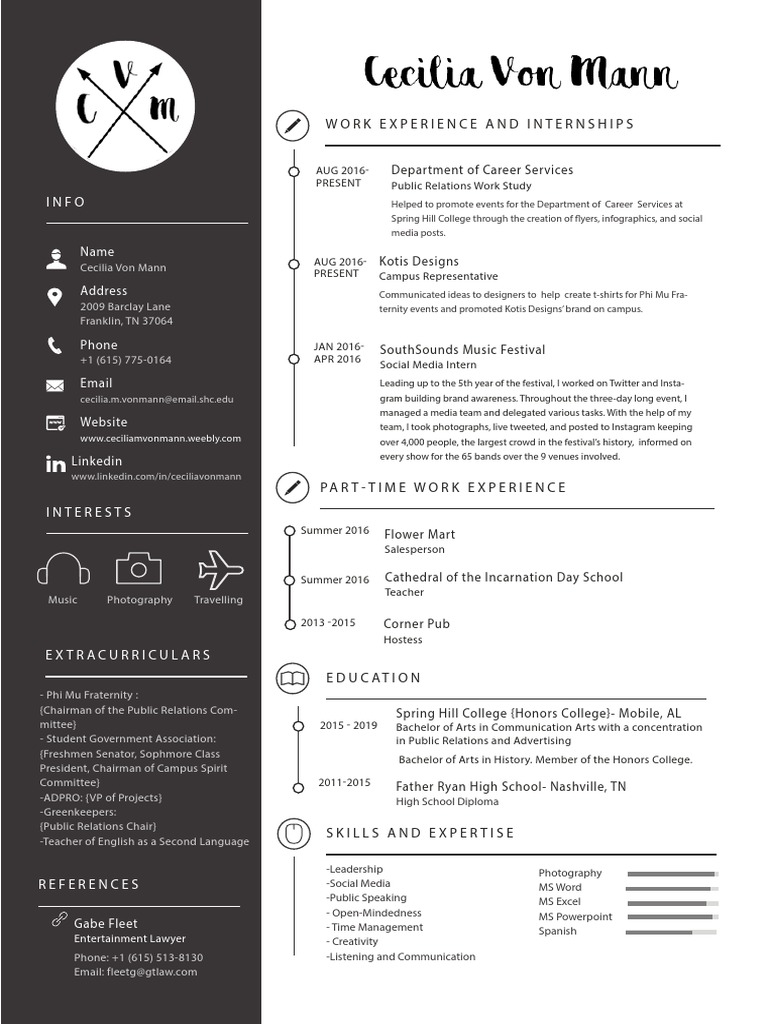 Cecilia Resume Pre Professional | PDF