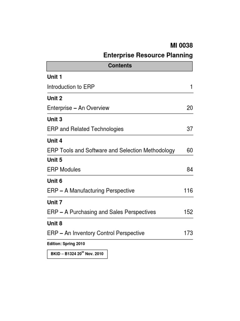 Comprehensive Guide to ERP Systems | PDF | Enterprise Resource Planning ...