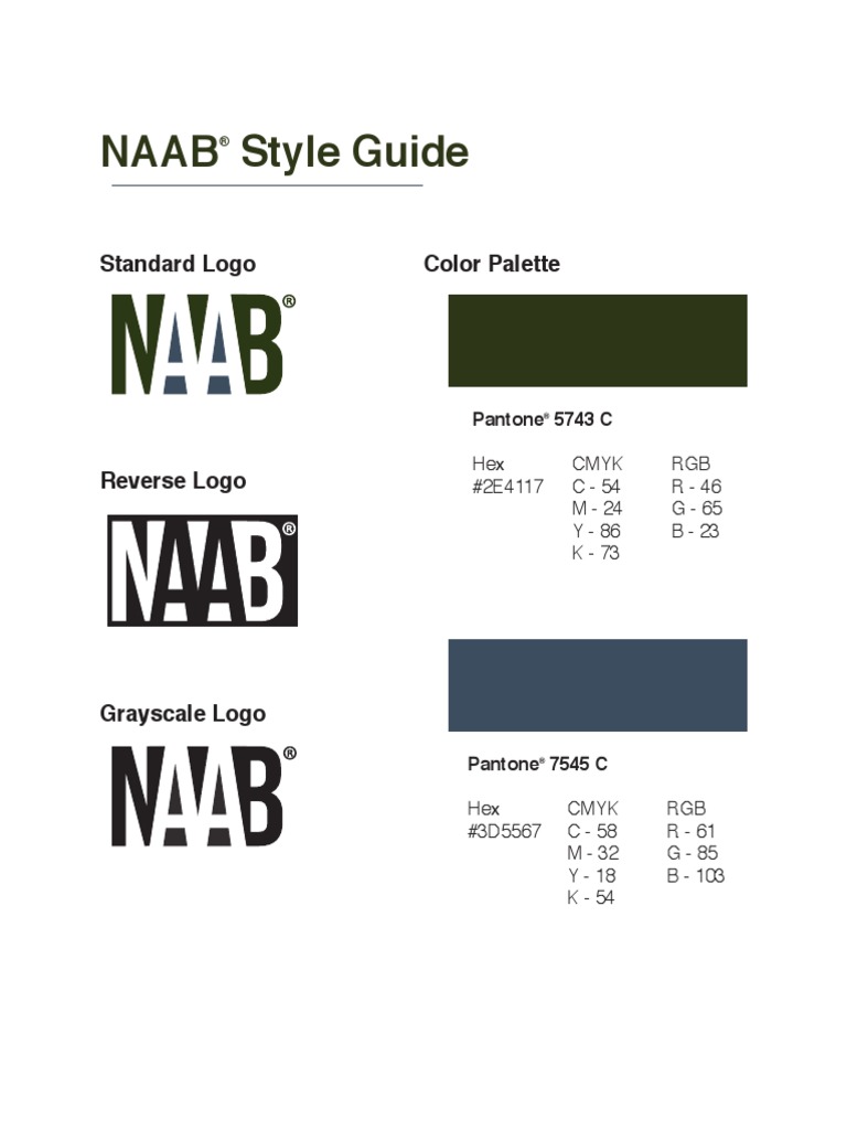 NAAB Style Guide | PDF